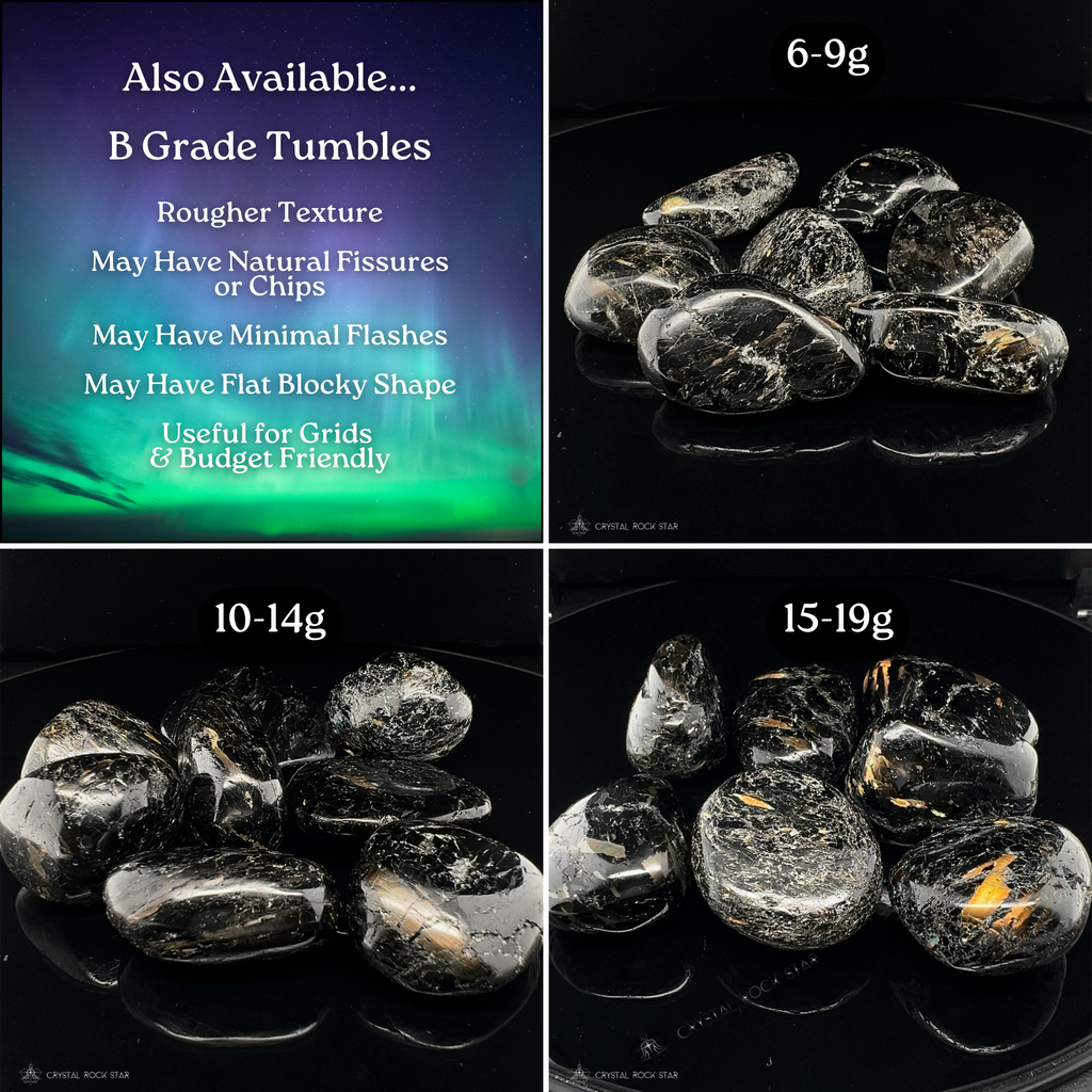 Greenland Nuummite Collector Crystal Genuine Nuummit Tumbled Stone ...