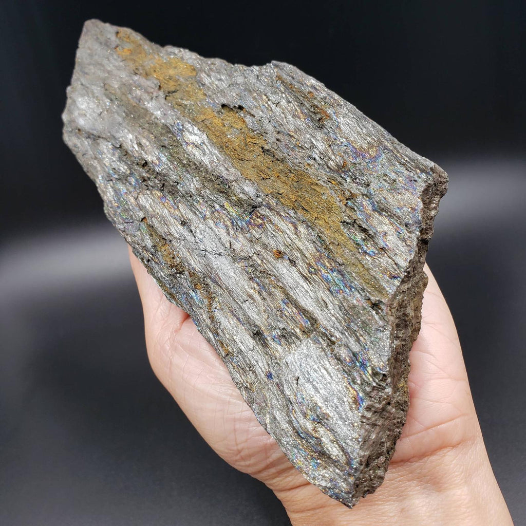 Rainbow Hematite Raw Shimmery Large Protection Grounding Crystal ...