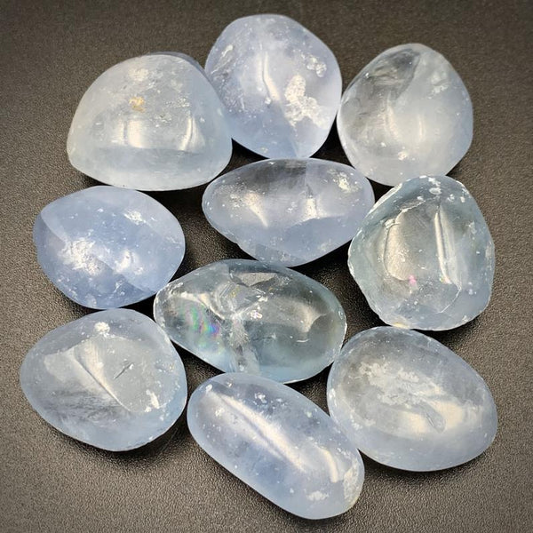 Celestite Tumbled Crystal for Divine Connection - Spirit Guide Angels ...