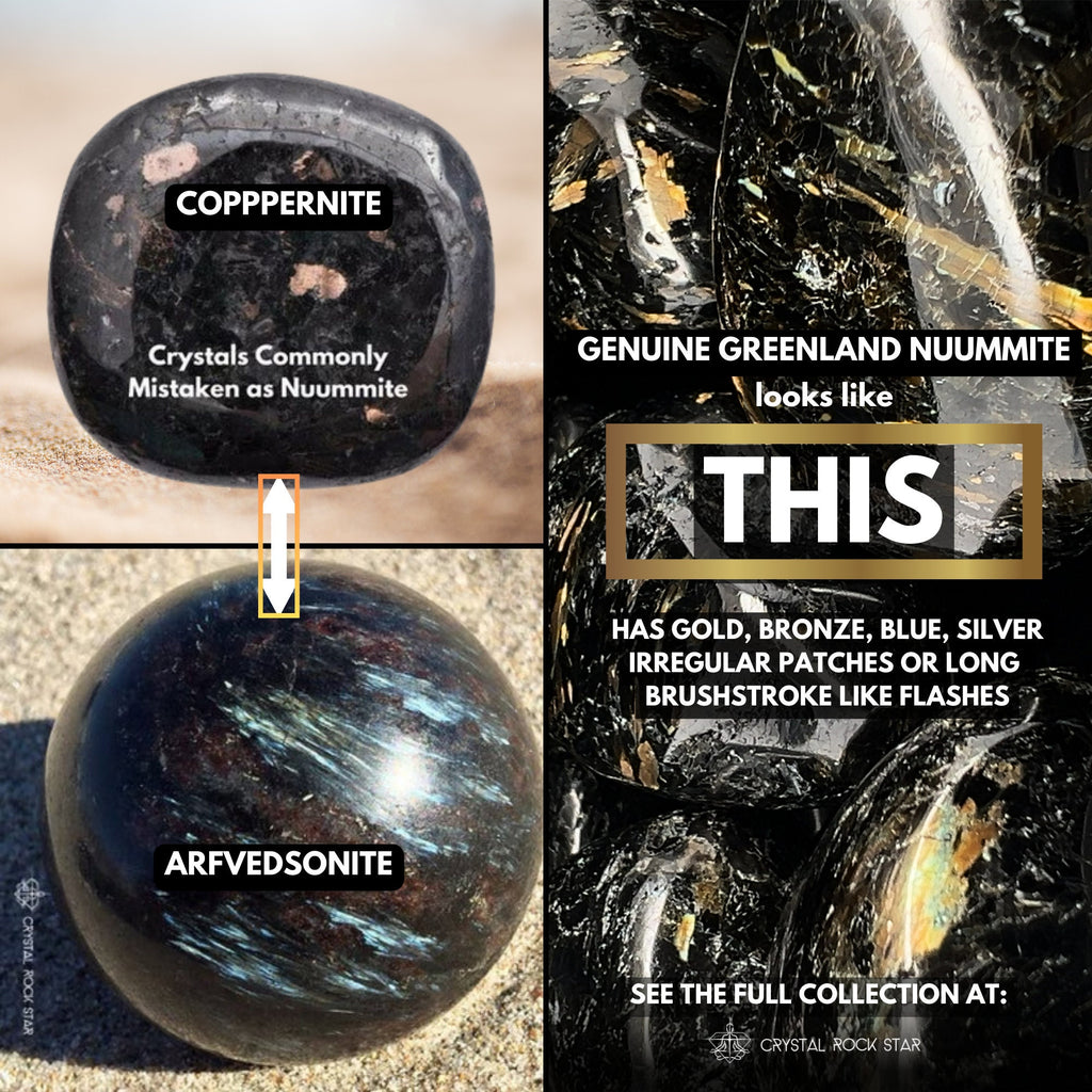 Greenland Nuummite Collector Crystal Genuine Nuummit Tumbled Stone ...