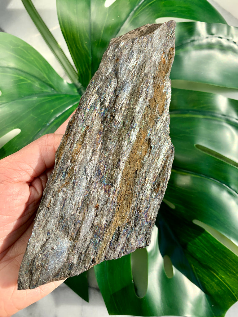 Rainbow Hematite Raw Shimmery Large Protection Grounding Crystal ...