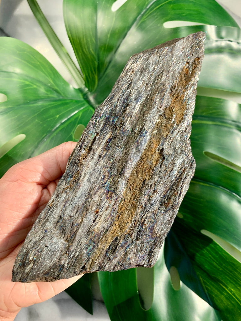 Rainbow Hematite Raw Shimmery Large Protection Grounding Crystal ...