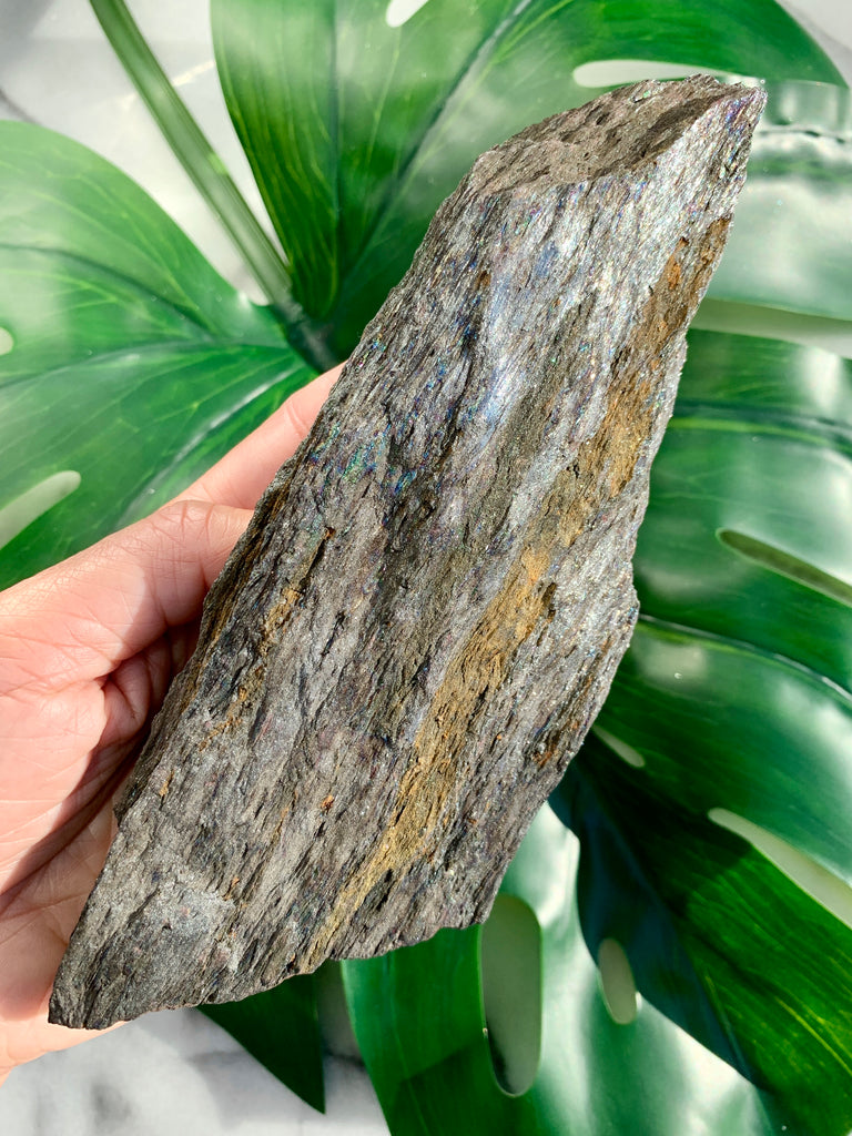 Rainbow Hematite Raw Shimmery Large Protection Grounding Crystal ...